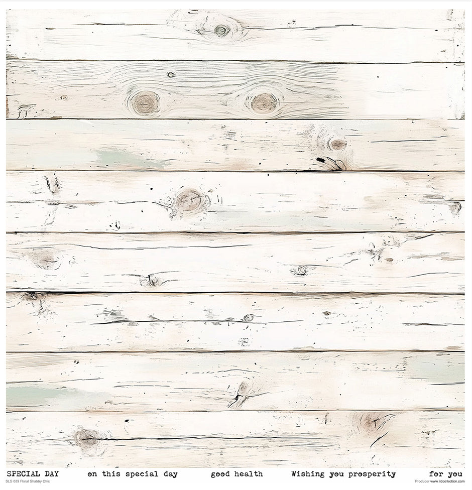 11.8" x 12.1" paper pad - Floral Shabby Chic | Crafty Wizard